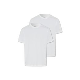 T-Shirt Brax "T-Shirt Tim 2er Pack", Herren, Gr. S, wei&szlig;, Obermaterial: 95% Baumwolle CO. 5% Elasthan EL., Shirts T-Shirt