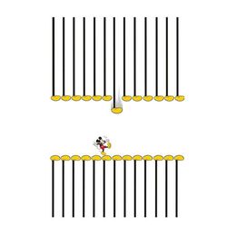Bild Komar "Mickey Mouse Footlines", gr&uuml;n (farbe bild(er): gr&uuml;n), B:50cm H:70cm, Holz, Papier, Bilder, Bild, Wandbild zur Dekoration im Kinderzimmer - ohne Rahmen