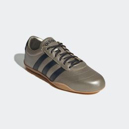 Sneaker adidas Sportswear "GRAND COURT LO", Damen, Gr. 42, cyber metallic, carbon, gum 3, Leder, Synthetik, Schuhe Sneaker, Design auf den Spuren des adidas Superstar