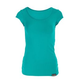 T-Shirt WINSHAPE "WTR4", Damen, Gr. XL, gr&uuml;n (ocean gr&uuml;n), 90% Baumwolle, 10% Elasthan, Rundhals, Shirts T-Shirt, kurzarm