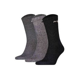 Kurzsocken Puma "Socken 3er Pack", Damen, Gr. 35-38, bunt (dunkelgrau, grau, hellgrau), Obermaterial: 74% Baumwolle CO. 21% Polyester PES. 3% Polyamid PA. 2% Elasthan EL., Socken Kurzsocken