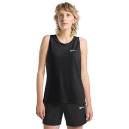 Tanktop Jack Wolfskin "PRELIGHT STRIDE TANK W", Damen, Gr. M (38/40), schwarz, Obermaterial: 100% Polyester, Tops Tanktop