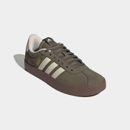 Sneaker adidas Sportswear "VL COURT 3.0", Herren, Gr. 41, olive strata, cream wei&szlig;, gum5, Leder, Synthetik, Schuhe Sneaker, inspiriert vom Design des adidas samba