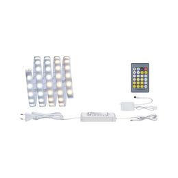 Paulmann LED-Streifen "MaxLED 500 Basisset 1,5m 10W 230/24V 20VA Silber Kunststoff", silber (silberfarben), Flammen 1 Stk., Lichterketten, IP44 Cover 2700K-6500K TunableWhite, LED-Streifen