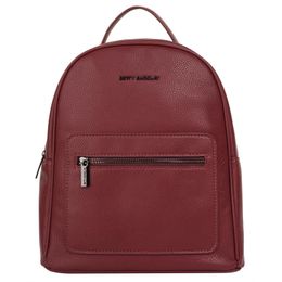 Cityrucksack Betty Barclay, Damen, Gr. B/H/T: 24cm x 28cm x 12cm, onesize, rot, Kunstfaser, Rucks&auml;cke Cityrucksack