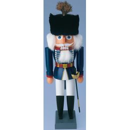 Nussknacker Albin Preissler "Husar, Weihnachtsdeko" Gr. 1, beige (natur, blau), H:26cm, Holzwerkstoff, Nussknacker, Nussknacker
