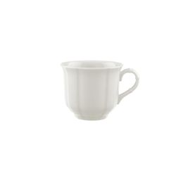 Villeroy & Boch Tasse VILLEROY & BOCH "Kaffeetasse Manoir 120 ml wei&szlig;", wei&szlig;, Porzellan, Trinkgef&auml;&szlig;e, Tasse