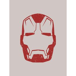 Bild Komar "Iron Man Helmet MK 43", rot (farbe bild(er): rot), B:30cm H:40cm, Holz, Papier, Bilder, Bild, Wandbild zur Dekoration im Kinderzimmer - ohne Rahmen