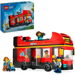 Konstruktionsspielsteine Lego "Doppeldeckerbus (60407), Lego City", bunt, Spielbausteine, Kinder, Kunststoff, Konstruktionsspielsteine, Made in Europe
