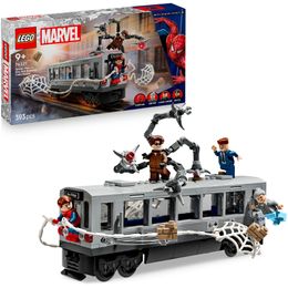 Konstruktionsspielsteine Lego "Spider-Man vs. Doc Ock: Showdown in der U-Bahn (76321)", bunt, Spielbausteine, Kinder, Kunststoff, Konstruktionsspielsteine, Lego Super Heroes; Made in Europe