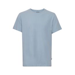 T-Shirt Blend "T-Shirt BHDinton", Damen, Gr. L, blau (dusty blau), Obermaterial: 95% Baumwolle CO. 5% Elasthan EL., Shirts T-Shirt
