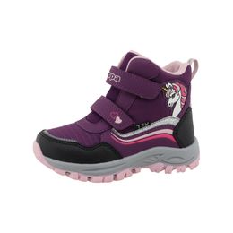 Winterboots Kappa "Erica", M&auml;dchen, Gr. 29, viola, rose, Synthetik, Schuhe Winterboots, Winterschuhe, Winterstiefel, Snowboots, wasserdicht