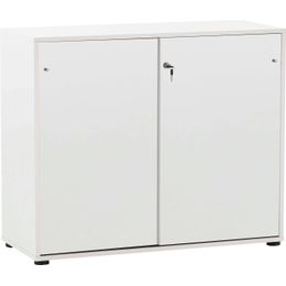 Aktenschrank Schildmeyer "Serie 400", wei&szlig;, B:100,1cm H:83,6cm T:41cm, FSC-zertifizierter Holzwerkstoff, Schr&auml;nke, Aktenschrank, Breite 100 cm