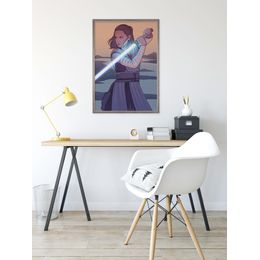 Wandbild Komar "Star Wars Rey Skywalker", bunt (farbe bild(er): bunt), Disney, 1 Stk., Vlies, Bilder, Wandbild, 50 x 70 cm (Breite x H&ouml;he) - Kinderzimmer, Dekoration