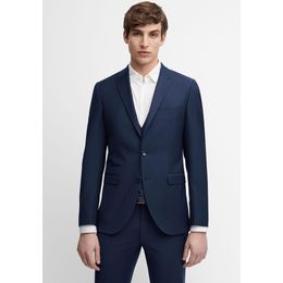 Baukastensakko Cinque "CICASTELLO", Herren, Gr. 94, blau (dunkelblau), Obermaterial: 53% Polyester, 43% Schurwolle, 4% Elasthan, unifarben, schmal, Sakkos Baukastensakko, Slim-Fit