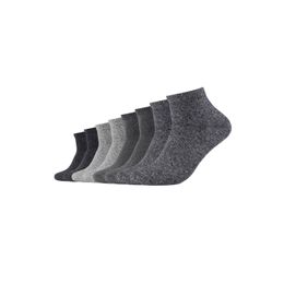 Kurzsocken s.Oliver "Socken 8er Pack", Damen, Gr. 35-38, schwarz (schwarz, grau), Obermaterial: 62% Baumwolle CO. 36% Polyester PES. 2% Elasthan EL., Socken Kurzsocken