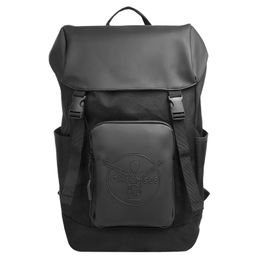 Tagesrucksack Chiemsee "TRACK "N" DAY", Herren, Gr. B/H/T: 45cm x 27cm x 13cm, onesize, schwarz, 100% Polyester, unifarben, Rucks&auml;cke Tagesrucksack