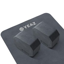 Yogablock YEAZ "Set - Yoga-Bl&ouml;cke & Handtuch NEXT LEVEL", schwarz, Yogakissen, Yogablock
