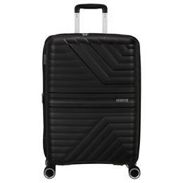 Hartschalen-Trolley American Tourister "FLYTWIST, verschiedene Gr&ouml;&szlig;en und Farben", Herren, Gr. B/H/T: 45cm x 67cm x 26cm 63 l, schwarz (shadow schwarz), Polypropylen, Koffer Hartschalen-Trolley, Hartschalen-Koffer personalisierbar Volumenerweiterung