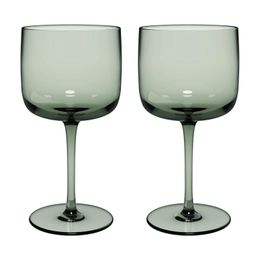 Weinglas "Weingl&auml;ser Like Glass 270 ml 2er Set", gr&uuml;n (sage), 2 tlg., Glas, LIKE. BY VILLEROY & BOCH, Trinkgef&auml;&szlig;e, Weinglas