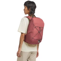 Rucksack Jack Wolfskin "SERENE", rot (mineral rot), Rucks&auml;cke, Damen, Obermaterial: 100% Polyester, Rucksack, f&uuml;r Alltag und Outdoor, 18 L Volumen, gepolsterter R&uuml;cken und Boden