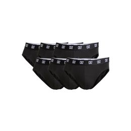 Slip CR7 "Slip CR7 Basic, Slip, 6-pack 6er Pack", Herren, Gr. L, schwarz, Obermaterial: 95% Baumwolle CO. 5% Elasthan EL., Unterhosen Slip