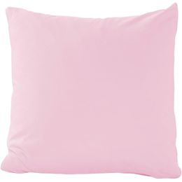 Kissenbezug Primera "Primera Mako-Feinjersey Kissenbezug im Doppelpack", rosa, B:40cm L:40cm, Feinjersey, Obermaterial: 100% Baumwolle, Kissenbez&uuml;ge, Kissenbezug, In vielen Uni-T&ouml;nen