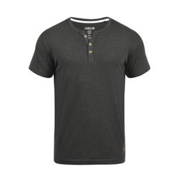 !Solid Rundhalsshirt SOLID "Rundhalsshirt SDVolker", Herren, Gr. L, grau (dar grau m), Obermaterial: 60% Baumwolle CO. 40% Polyester PES., Shirts Rundhalsshirt