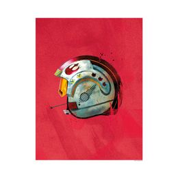 Bild Komar "Star Wars Classic Helmets Rebel Pilot", bunt (farbe bild(er): bunt), B:40cm H:50cm, Holz, Papier, Bilder, Bild, Wandbild zur Dekoration im Kinderzimmer - ohne Rahmen