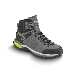 Outdoorschuh Meindl "Meindl Milford GORE-TEX", Herren, Gr. 39,5, antrazit, lime, Mesh, Veloursleder, unifarben, Basic, Schuhe Outdoorschuh, GORE-TEX &ndash; Winddicht, wasserdicht und atmungsaktiv