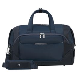 Reisetasche Samsonite "RE-LITE", Damen, Gr. B/H/T: 48cm x 34cm x 25cm, blau (midnight blau), Polyester, Taschen Reisetasche, Duffle Weekender Overnighter mit Packw&uuml;rfel
