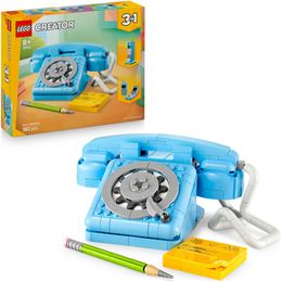 Konstruktionsspielsteine Lego "Retro-Telefon (31174), Lego Lego Creator", bunt, Spielbausteine, Kinder, Kunststoff, Konstruktionsspielsteine, Made in Europe