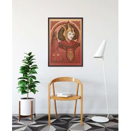 Wandbild Komar "Star Wars Queen Padm&eacute; Amidala", orange (farbe bild(er): orange), Disney, 1 Stk., Vlies, Bilder, Wandbild, 30 x 40 cm (Breite x H&ouml;he) - Kinderzimmer, Dekoration
