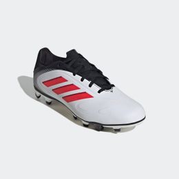 Fu&szlig;ballschuh adidas Performance "COPA PURE 3 CLUB FG/MG", Gr. 44, wei&szlig; (cloud wei&szlig;, lucid rot, core schwarz), Synthetik, Schuhe Fu&szlig;ballschuh, f&uuml;r Rasenpl&auml;tze