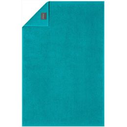 Badematte Egeria "Boston", blau (capri), H:1mm, Baumwolle, Badematten, Badematte, Badvorleger Uni Farben, waschbar