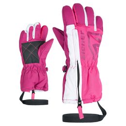 Skihandschuhe Ziener "LEO-Z", Kinder, Gr. 3, pop pink, Obermaterial: 100% Polyester; Innenseite: 100% Polyester; Futter: 100% Polyester; Wattierung: 100% Polyester, Handschuhe Skihandschuhe