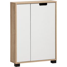 Stauraumschrank Schildmeyer "Emmik, Breite 60 cm, platzsparend, verstellbare Einlegeb&ouml;den", wei&szlig;, B:59,8cm H:85,2cm T:19,55cm, FSC-zertifizierter Holzwerkstoff, Schr&auml;nke, Stauraumschrank, Made in Germany