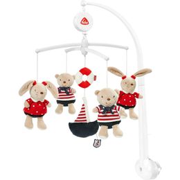 babyFEHN Mobile FEHN "Classic Stars, Ocean Club Musikmobile", bunt (rot, blau), Mobil&eacute;s, BabyB:40cm H:65cm, Kunststoff, Pl&uuml;sch, Softvelour, Mobile, B:40cm H:65cm