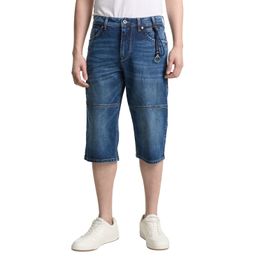 Jeansshorts Tom Tailor, Herren, Gr. 30, N-Gr, grau (mid stone), Denim/Jeans, Obermaterial: 98% Baumwolle, 2% Elasthan, unifarben, knielang, Jeans Jeansshorts, im 5-Pocket-Style