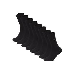 Sneakersocken Camano "Socken 8er Pack", Damen, Gr. 43-46, schwarz, Obermaterial: 80% Baumwolle CO. 17% Polyamid PA. 3% Elasthan EL., Socken Sneakersocken