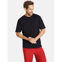 T-Shirt Jan Vanderstorm "Doppelpack T-Shirt ERKE", Herren, Gr. 7XL, schwarz, Obermaterial: 100% Baumwolle CO., comfort fit normal, Rundhals, Shirts T-Shirt, reine Baumwolle (2er-Pack)