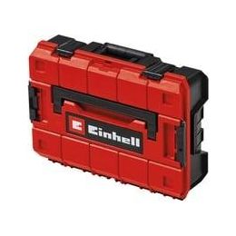 Einhell Systemkoffer E-Case S-F foam, Werkzeugkiste schwarz/rot, mit 2 Schaumstoffeinlagen