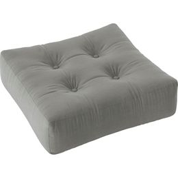 Pouf Karup Design "More Pouf", grau, B:70cm H:22cm T:70cm, Stoff, Poufs, Pouf