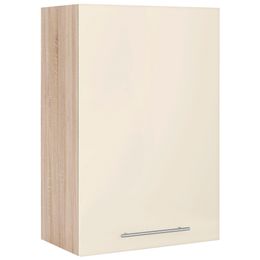 Wiho-K&uuml;chen H&auml;ngeschrank WIHO K&Uuml;CHEN "Flexi2", beige (front: magnolia, korpus: sonoma eiche), B:60cm H:90cm T:35cm, Schr&auml;nke, H&auml;ngeschrank, Breite 60 cm
