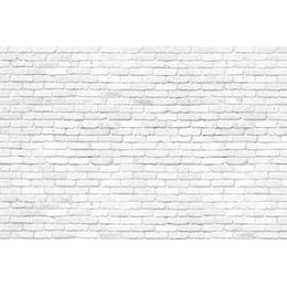 Fototapete Komar "Vlies - Brick Wall - Gr&ouml;&szlig;e 368 x 248 cm", schwarz, B:3,68m L:2,48m, Vlies, Tapeten, Fototapete, Wohnzimmer, Schlafzimmer