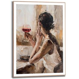 Poster Reinders "Evening Wine", beige (farbe bild(er): beige), B:50cm H:70cm T:2,2cm, MDF, Bilder, Poster
