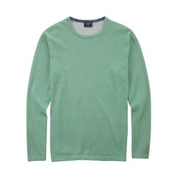 Rundhalspullover OLYMP "OLYMP Strick Casual", Herren, Gr. XL, gr&uuml;n (smaragd), Obermaterial: 100% Baumwolle, schmal, Rundhals, Pullover Rundhalspullover, Crew Neck