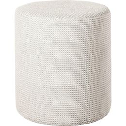 Polsterhocker Home Affaire, beige (creme, natur), B:40cm H:50cm T:40cm, Hocker, Polsterhocker