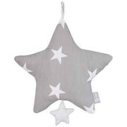 Spieluhr Roba "Little Stars", grau (little stars, wei&szlig;), Spieluhren, BabyB:27cm H:27cm T:5cm, Baumwolle, Polyester, Spieluhr, B:27cm H:27cm T:5cm