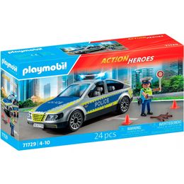 Konstruktions-Spielset Playmobil "Polizei Streifenwagen (71729), Playmobil Action Heroes", bunt, Spielbausteine, Kinder, Kunststoff, Konstruktions-Spielset